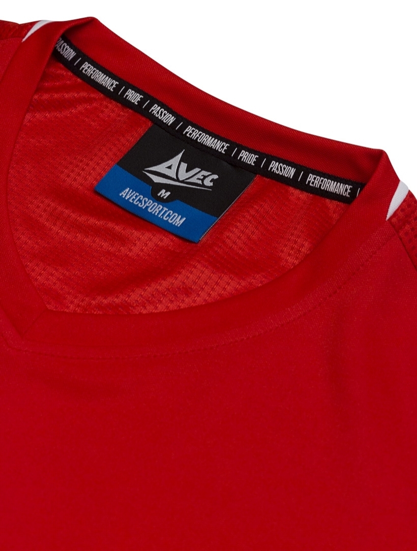 Fusion Red Jersey | Short Sleeved Football Jersey | Avec Sport