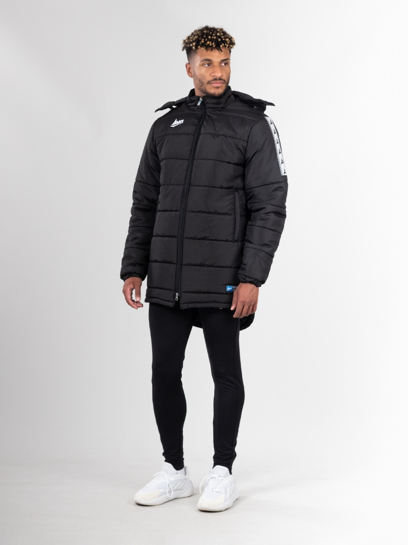 Evolve Black Football Bench Coat | Avec Sport
