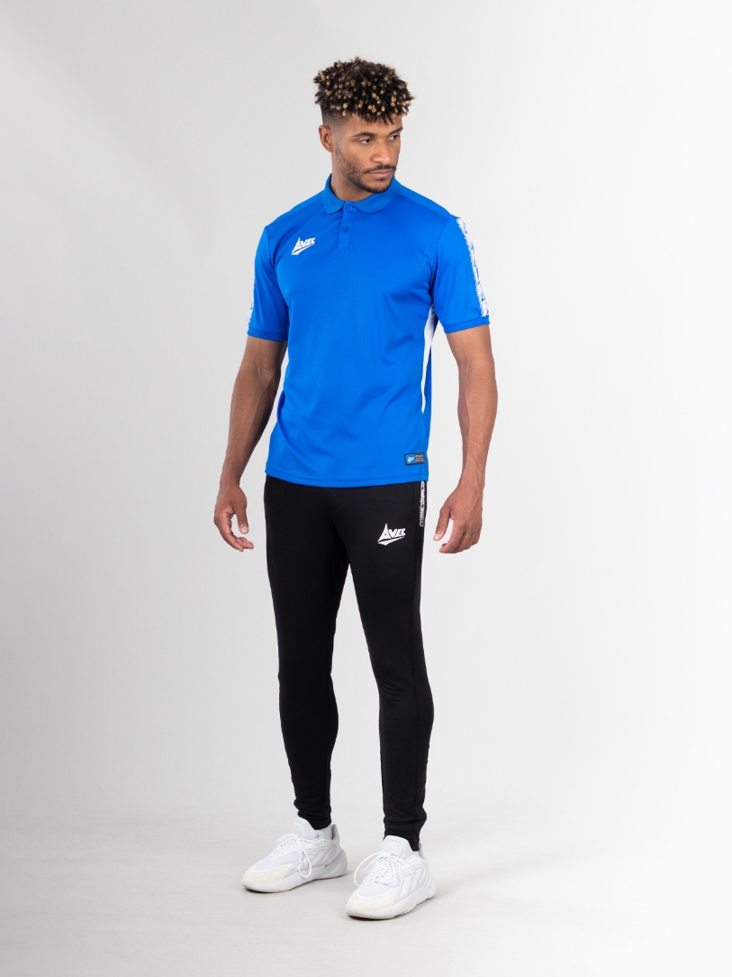Evolve Blue Tech Polo | Football Polo Top | Avec Sport