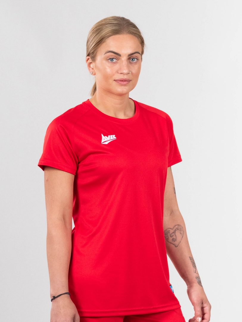 Women's Red Sports Jersey | Classic Red Jersey | Avec Sport