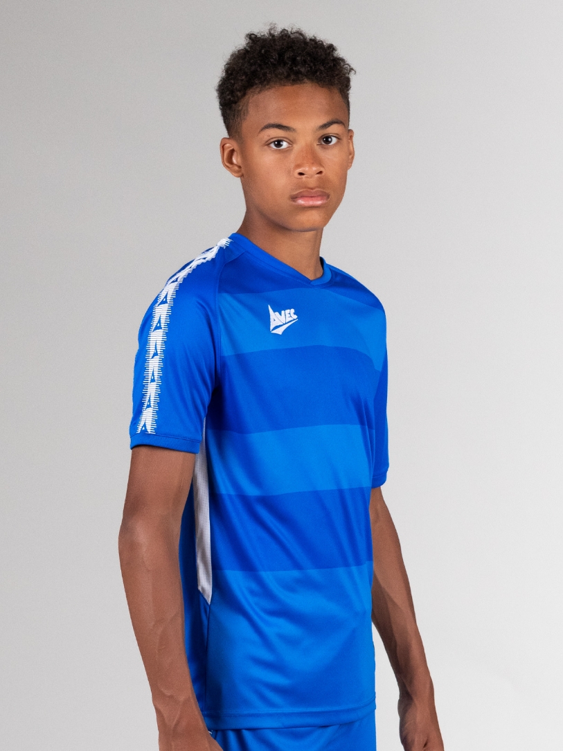Retro Fade Football Jersey | Blue Football Top | Avec Sport