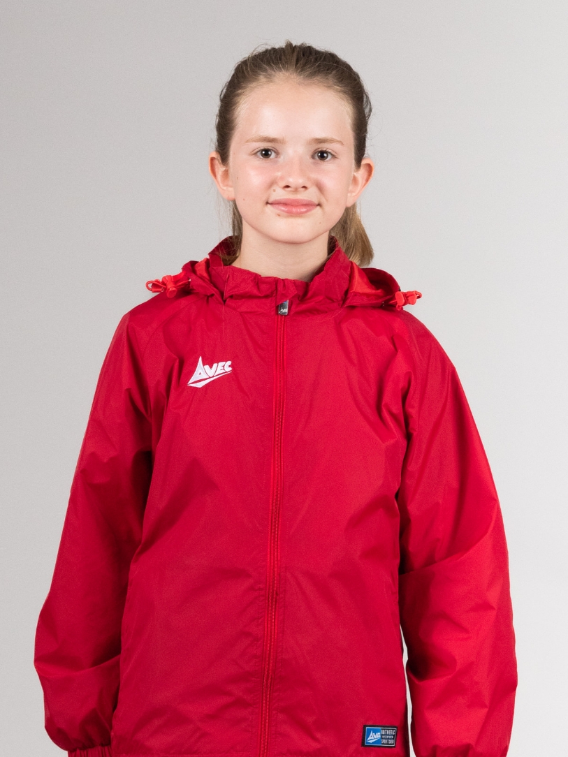 Red Lightweight Jacket | Red Sport Raincoat | Avec Sport