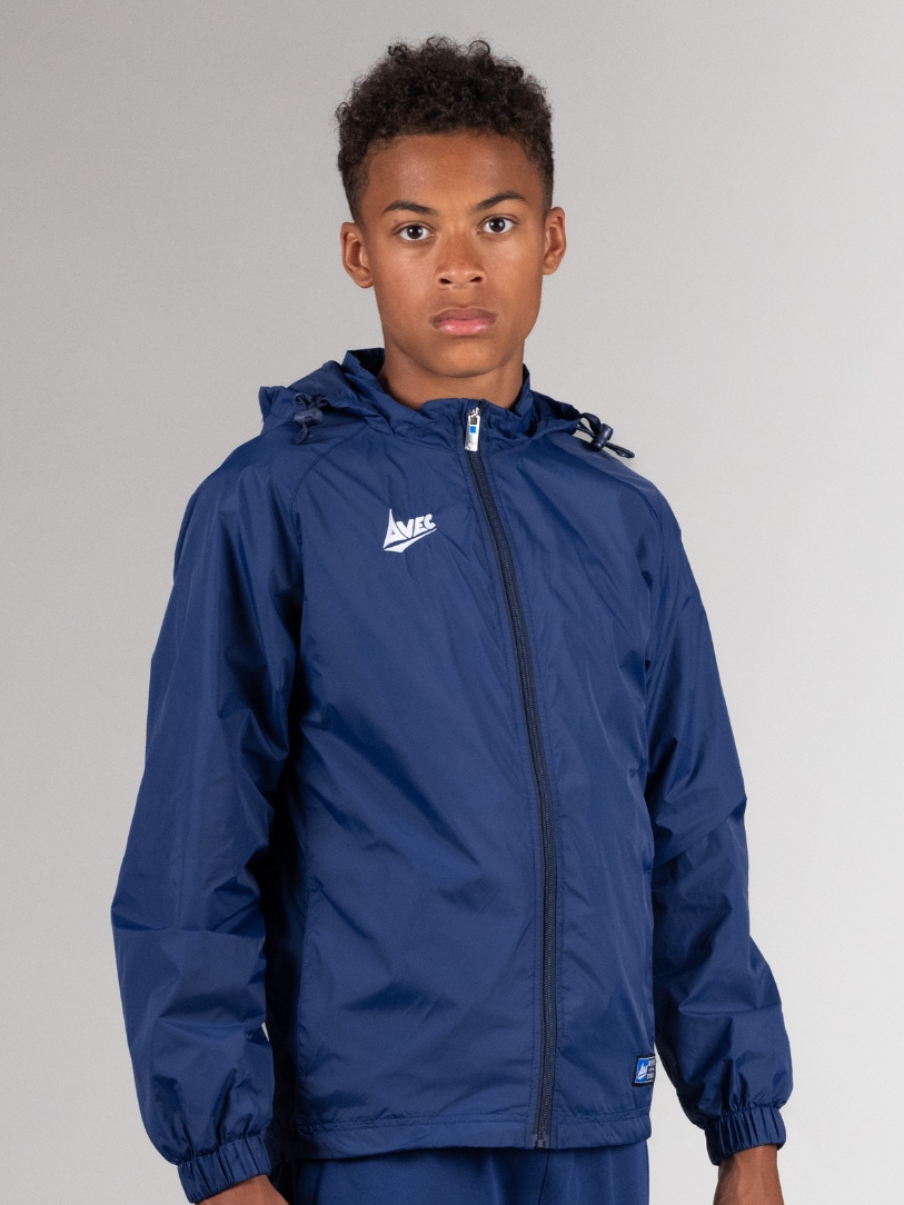 Classic Elite+ Navy Football Rain Jacket | Avec Sport