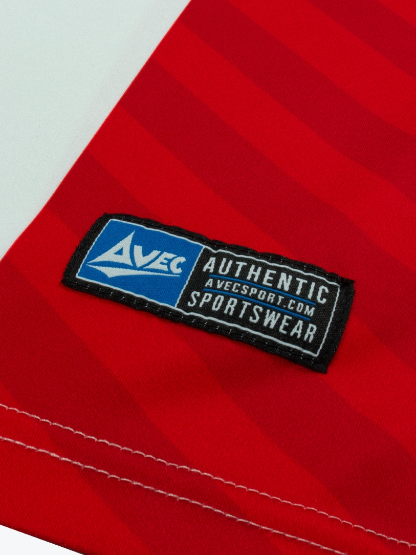 Pro Stripe Jersey | Red & White Striped Jersey | Avec Sport