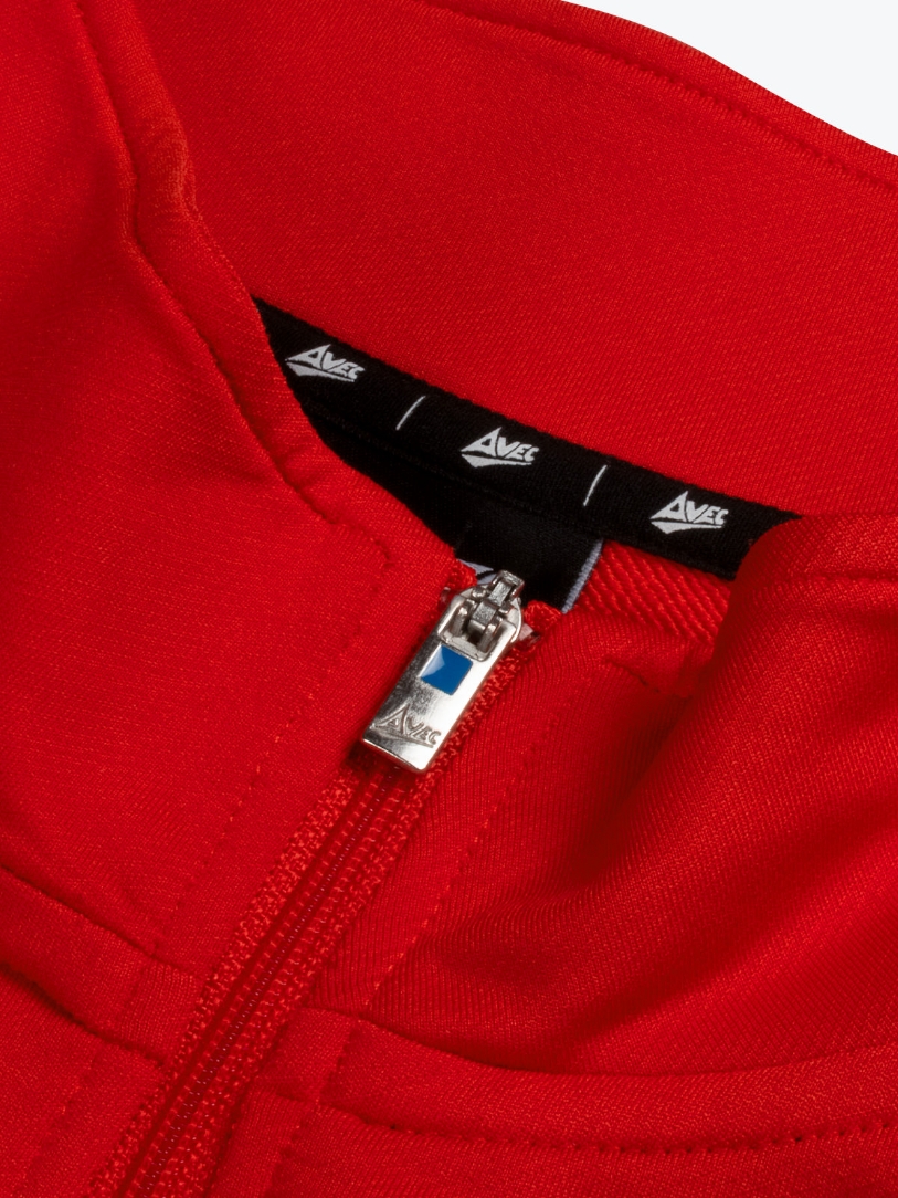 Evolve 1/4 Zip Jacket | Red Zip Sports Jacket | Avec Sport