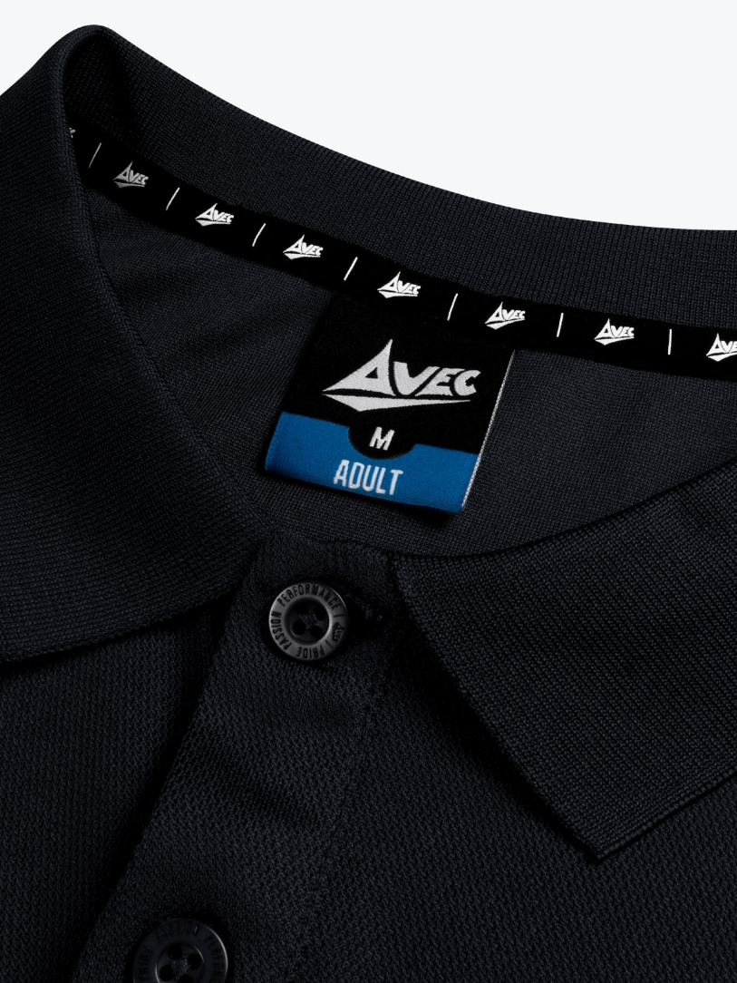 Evolve Black & White Tech Polo | Avec Sport