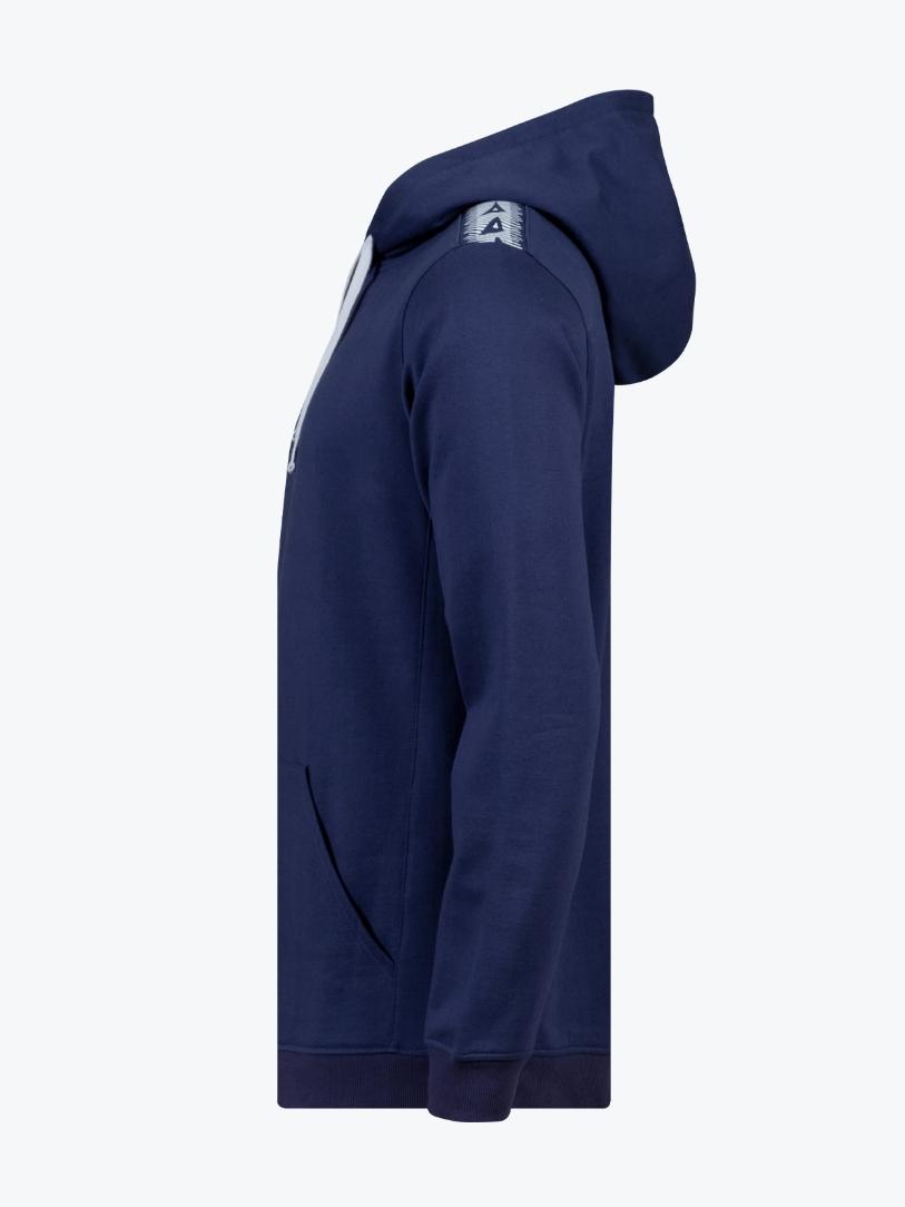 Enigma Navy Fleece Hoodie | Navy Sports Hoodie | Avec Sport