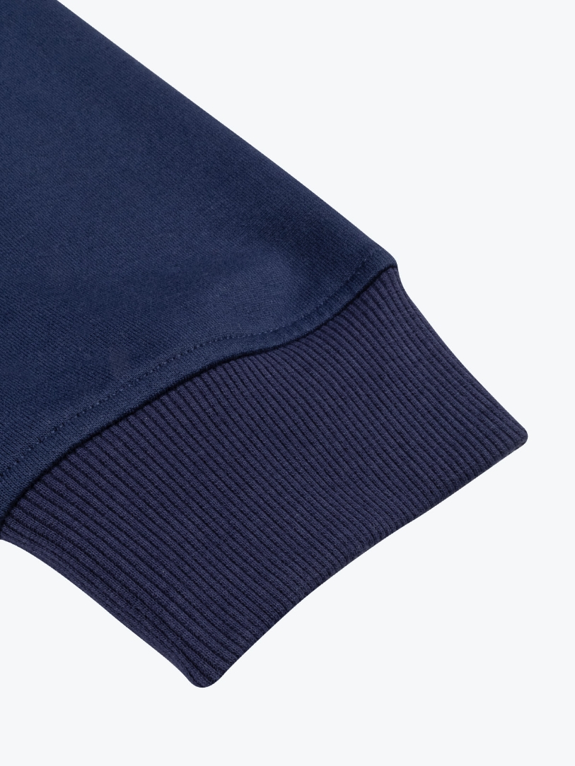 Enigma Navy Fleece Hoodie | Navy Sports Hoodie | Avec Sport