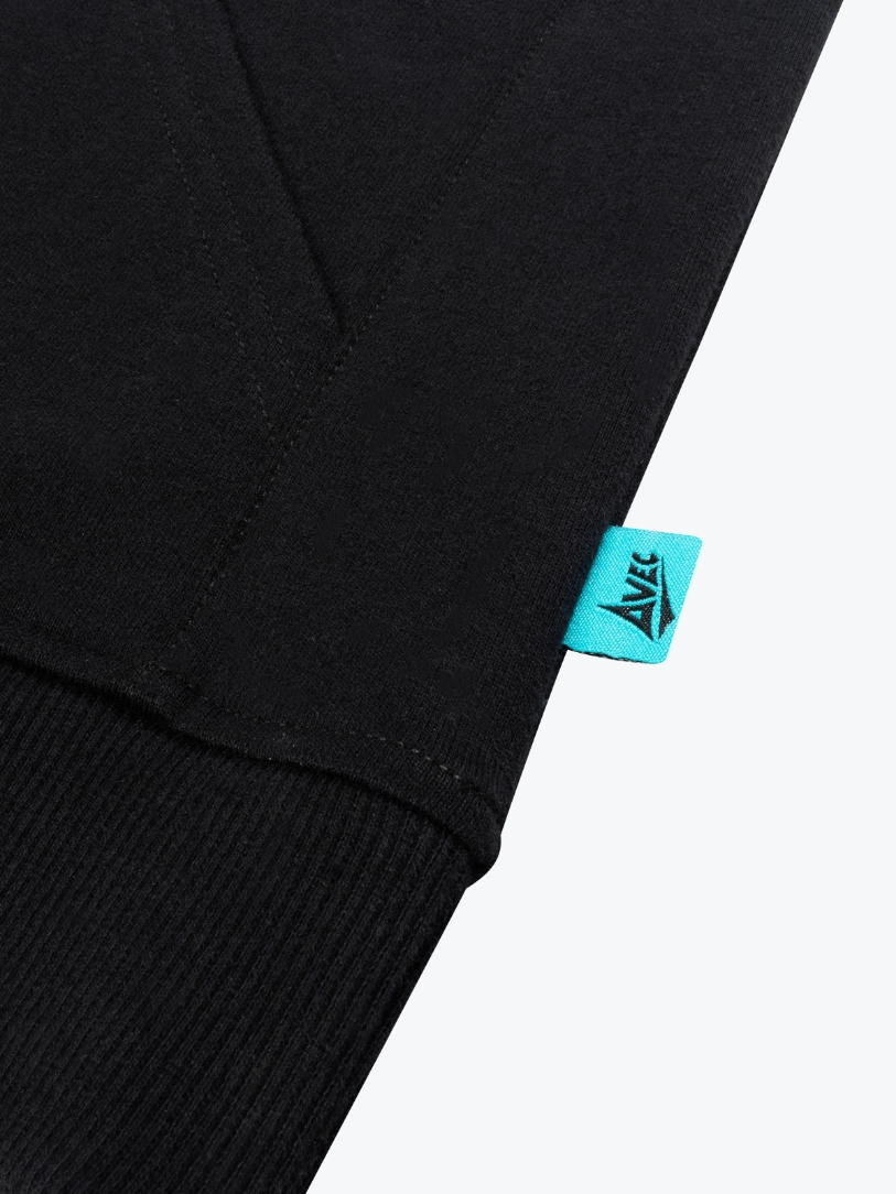 Enigma Black Hoodie | Black Fleece Hoodie | Avec Sport