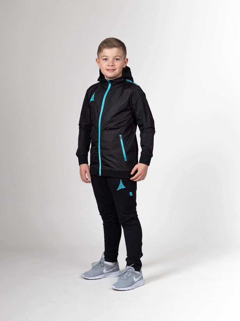 Enigma Black Rain Jacket | Black Training Jacket | Avec Sport