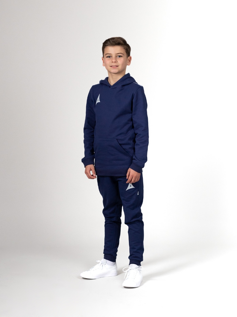 Enigma Navy Fleece Hoodie | Navy Sports Hoodie | Avec Sport