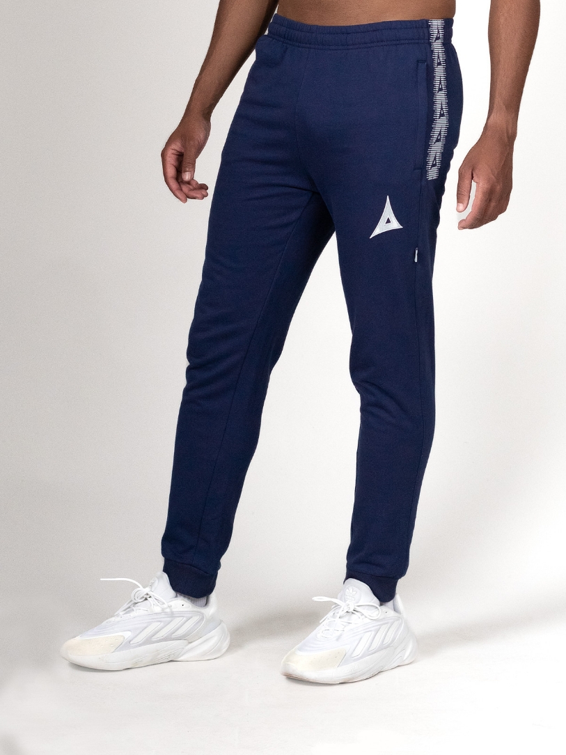 Enigma Navy Joggers | Navy Fleece Pants | Avec Sport