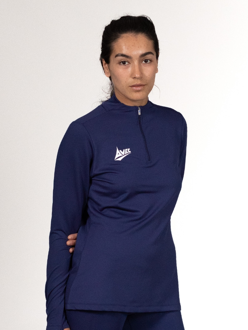Navy Tech Overlay | Women's Navy Overlay | Avec Sport