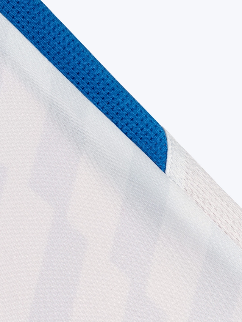 White Striped Sports Top | Evolve Pro 3 Jersey | Avec Sporty