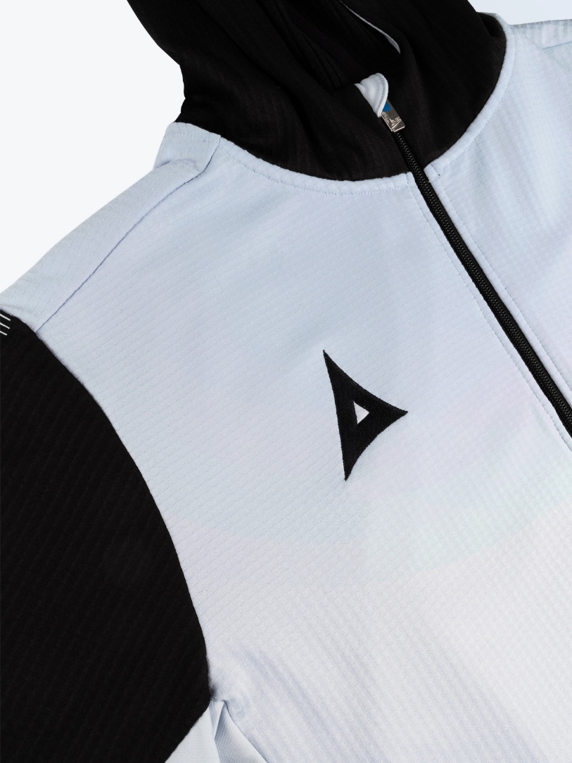 Grey Pro Player FZ | Grey Hooded Football Training Jacket