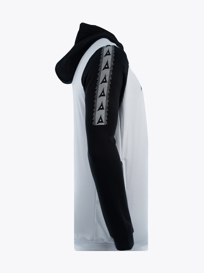 Grey Pro Player FZ | Grey Hooded Football Training Jacket