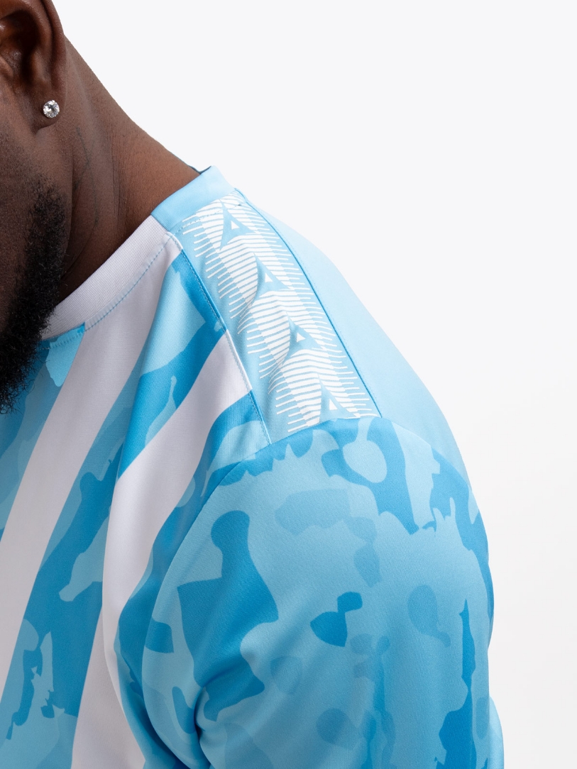 Pro Intent Sky Blue & White Football Top | Avec Sport