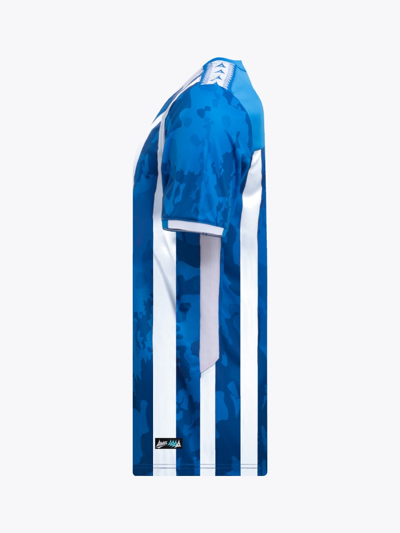 White & Blue Pro Intent Stripe Jersey | Avec Sport