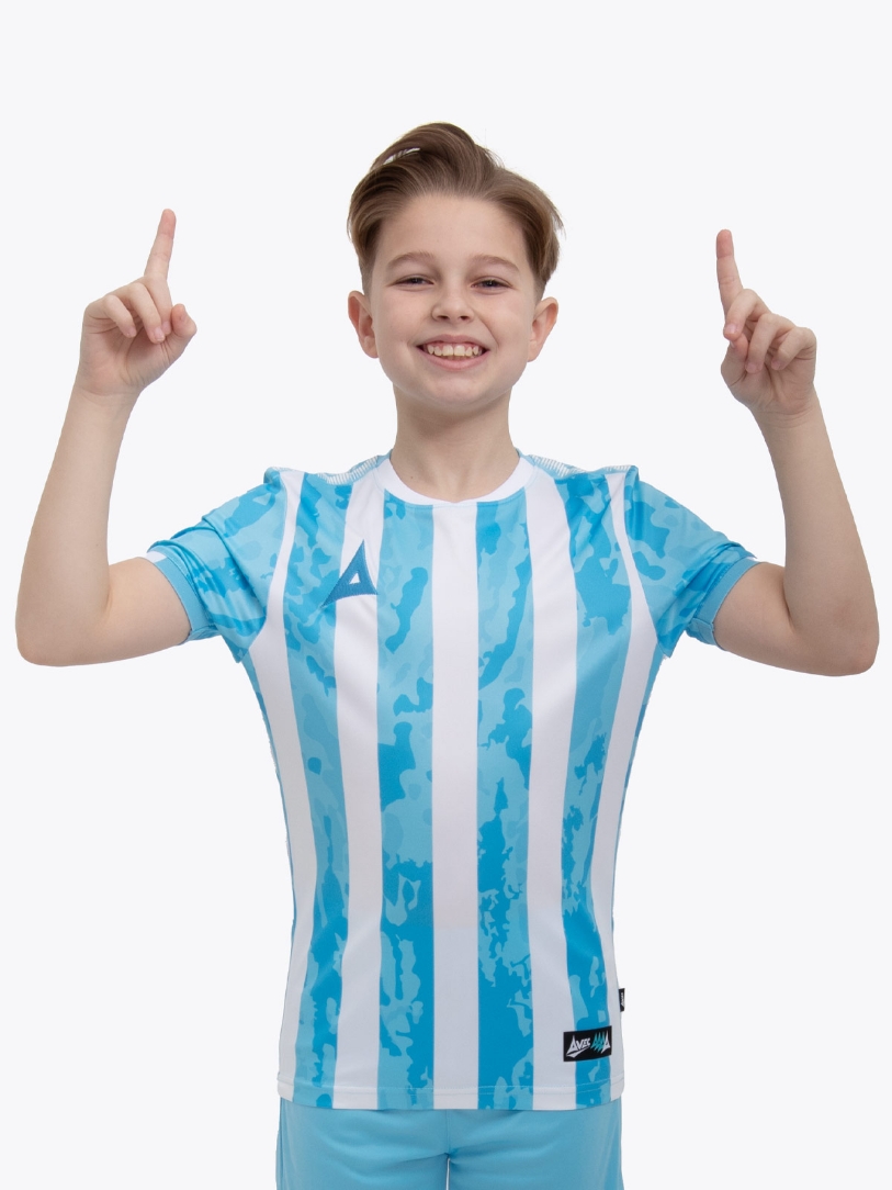 Pro Intent Sky Blue & White Football Top | Avec Sport