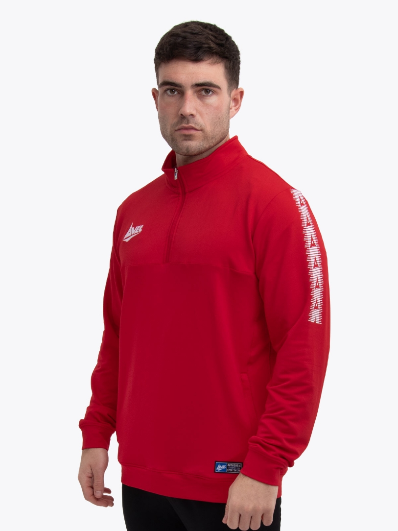 Evolve 1/4 Zip Jacket | Red Zip Sports Jacket | Avec Sport